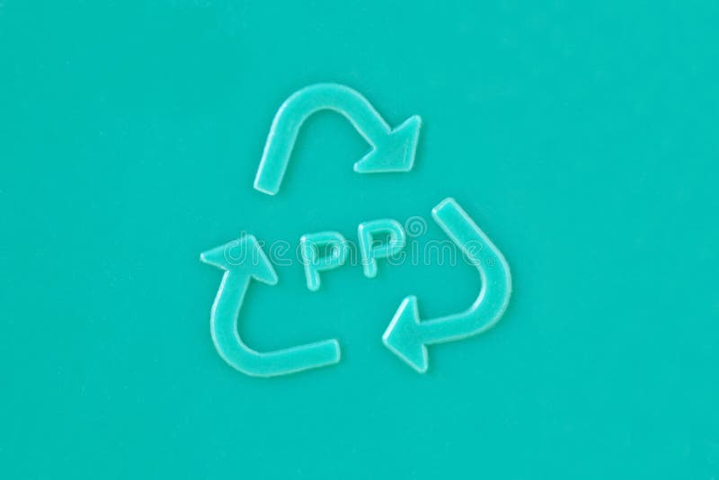 Close-up of Plastic Recycling Symbol PP - Polypropylene Stock Photo ...