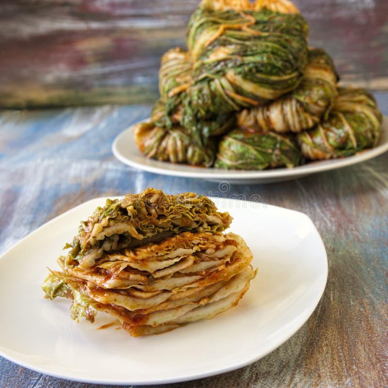 Close Up of a Plate of Kimchi. Stock Photo - Image of culture, gourmet ...