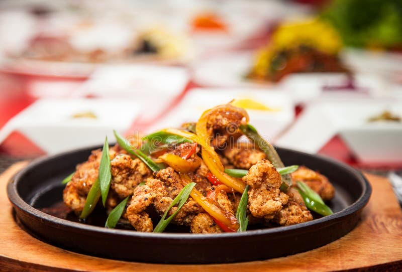 Close Up Plate on Table with Meat Shot 2 Stock Photo - Image of italian ...