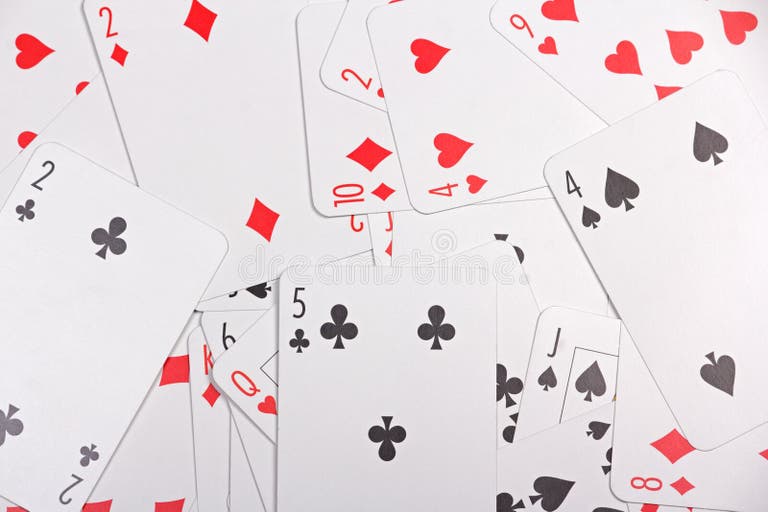 Close Up of Playing Cards with Numbers Stock Photo - Image of ...