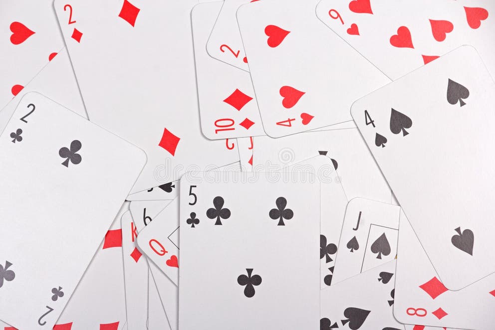 Close Up of Playing Cards with Numbers Stock Photo - Image of ...