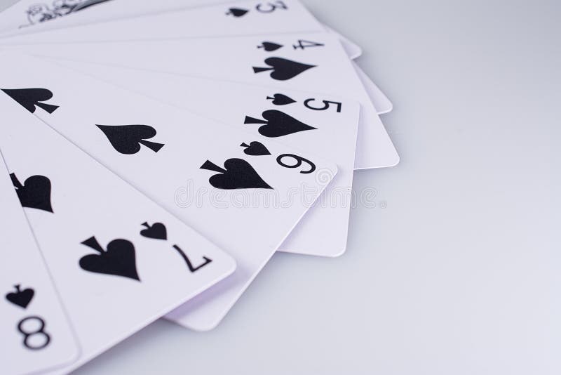 Close Up Playing Cards stock photo. Image of macro, black - 63328000
