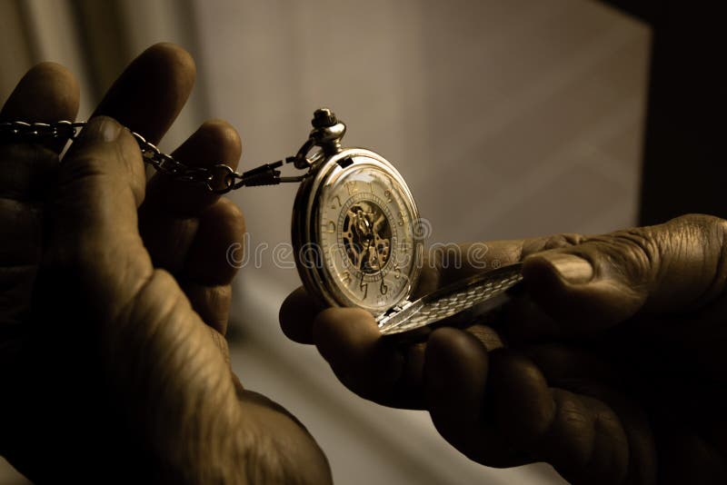 Close-up of a pocket watch stock photo. Image of hands - 47997490