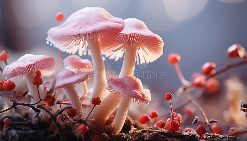 Close Up of a Poisonous Toadstool, a Beauty in Nature Generated by AI ...