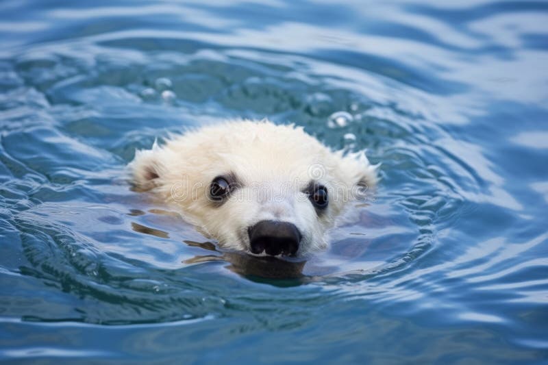 Close-up of Polar Bear Spotted from Cruise Ship Stock Photo - Image of ...