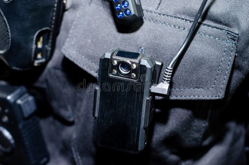 Close-up of Police Body Camera Stock Image - Image of health, germany ...