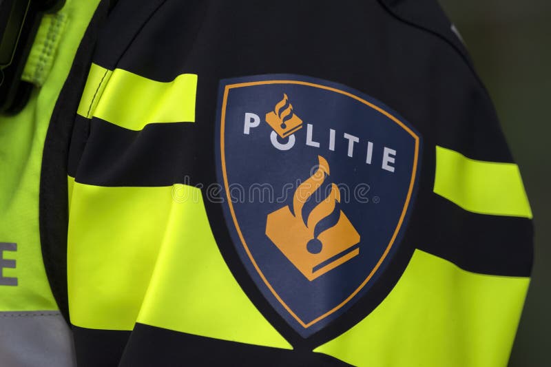 Close Up Police Logo at Amsterdam the Netherlands 1-7-2024 Editorial ...