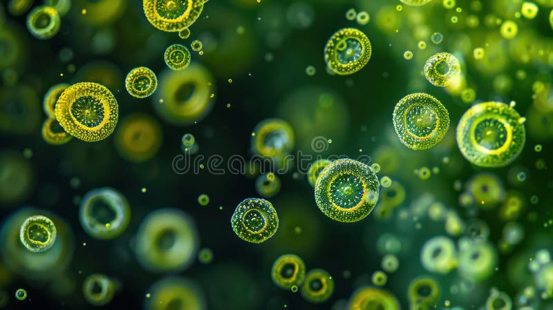 Close-up of Pollen Particles Under Electronic Microscope Stock ...
