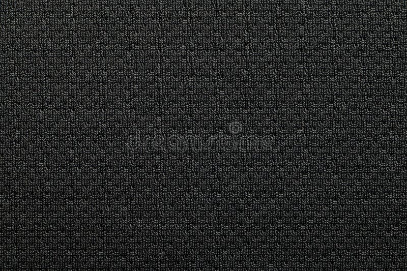 Close-up Polyester Fabric Texture of Black Athletic Shirt Stock Image ...