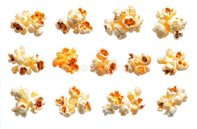 A Close Up of Popcorn with the Kernels Popping Out of the Bag Stock ...