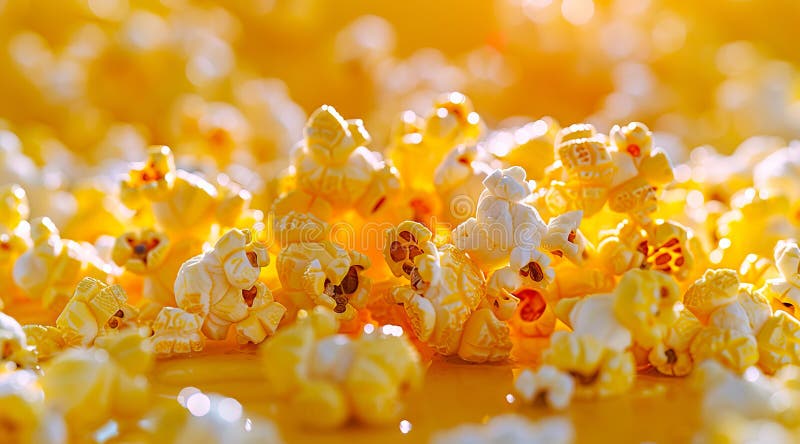 A Close Up of Popcorn with Many Different Shapes Stock Photo - Image of ...