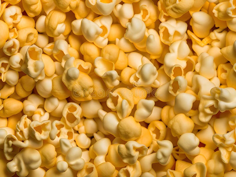 Close Up of Popcorn Texture Background Stock Illustration ...