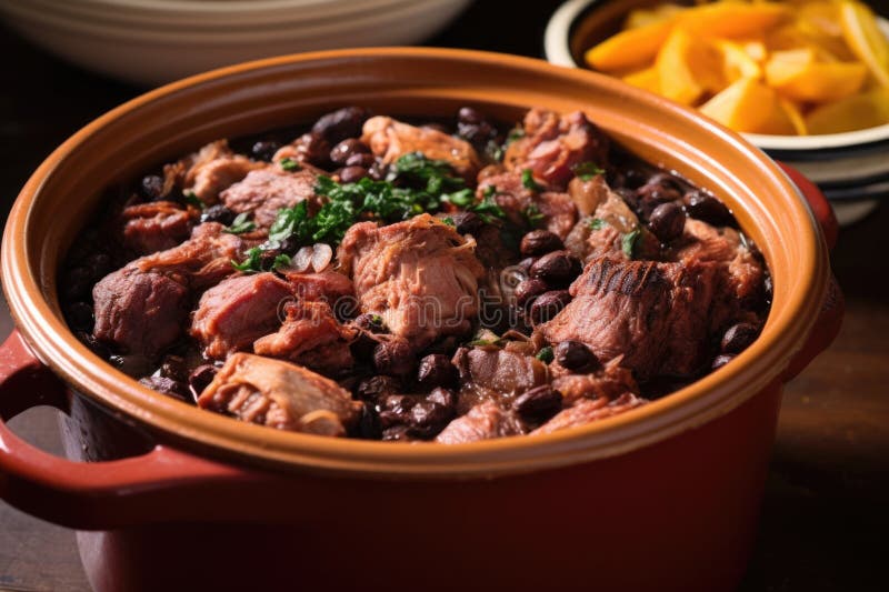 Close-up of Pork Pieces in a Pot of Feijoada Stock Photo - Image of ...