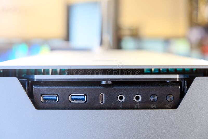 Front Connector Socket of Computer Desktop PC Case Stock Image - Image ...