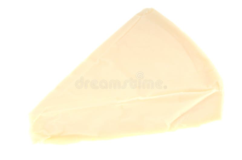 Portion of Cheese Spread on a White Background Stock Image - Image of ...