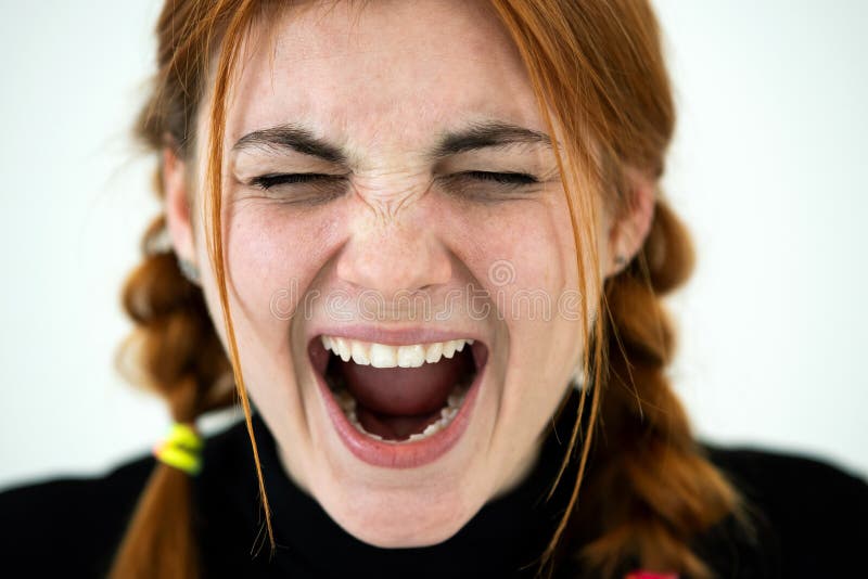 Close Up Portrait of Angry Redhead Teenage Girl Stock Photo - Image of ... Close Up Portrait of Angry Redhead Teenage Girl Stock Photo - Image of ...