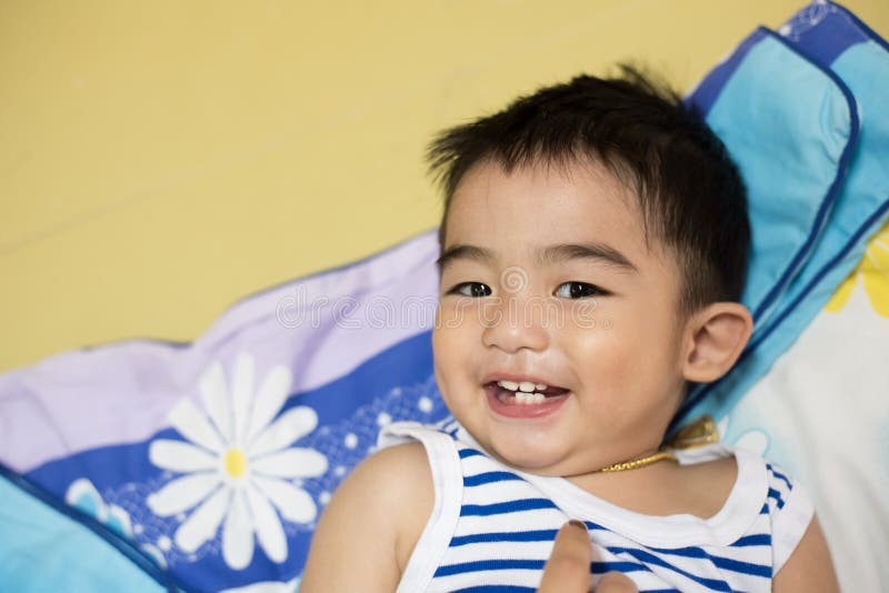 Close Up Portrait of Asian Boy, Smiling Action. Stock Photo - Image of ...