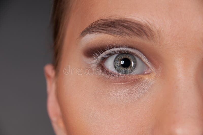Close Up Portrait of Beautiful Womans Eye Stock Image - Image of ...