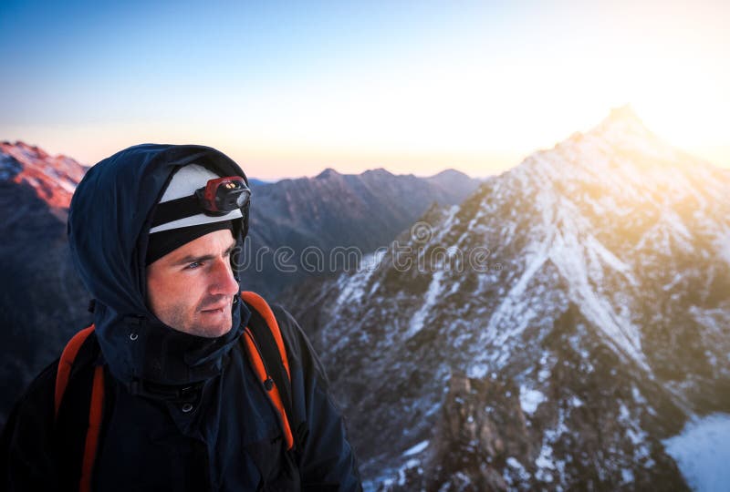 Close Up Portrait of Climber Stock Image - Image of activity, climb ...