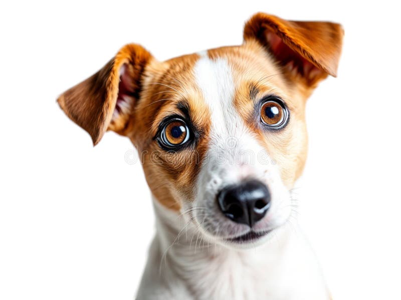 Close-up Portrait of a Curious Jack Russell Terrier Stock Photo ...