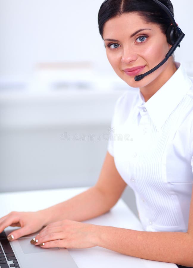 Close-up Portrait of a Customer Service Agent Stock Photo - Image of ...