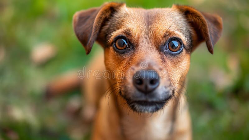 Close Up Portrait of a Cute Dog Looking at the Camera Stock ...