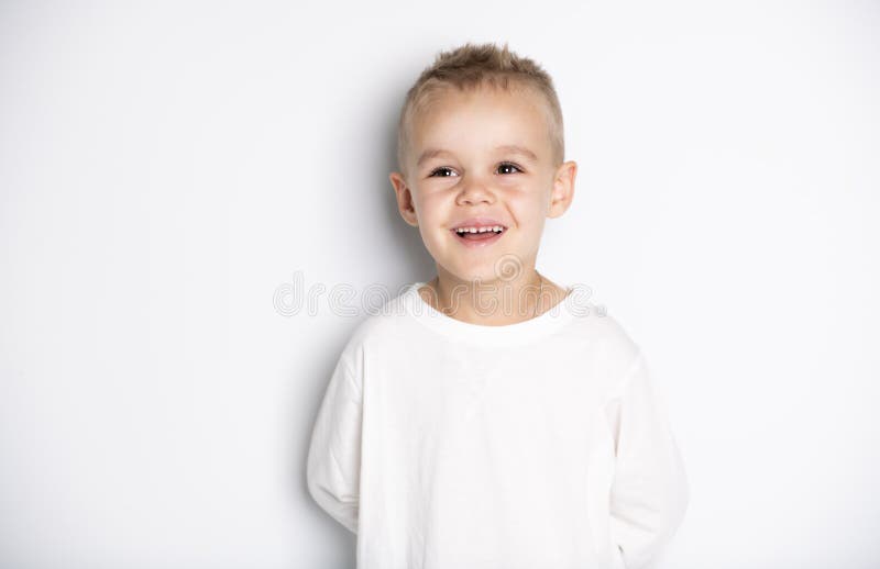 Close Up Portrait of Cute Little Boy on Background Stock Image - Image ...