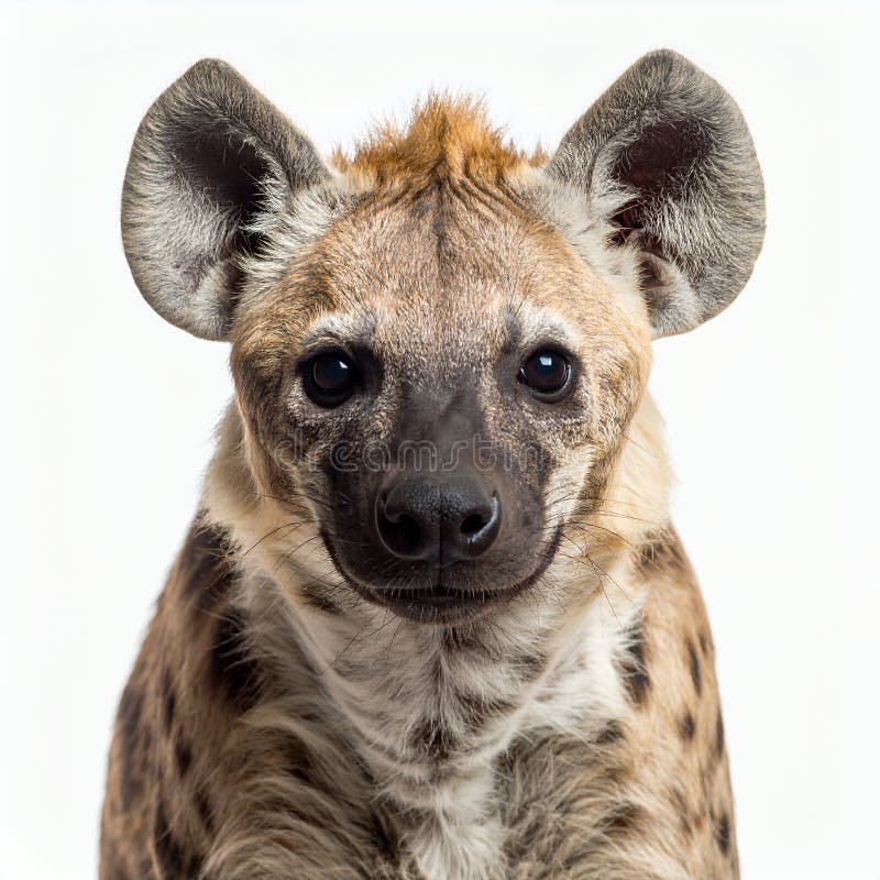 Intimate Portrait Showcasing Captivating Hyena Features and Facial ...