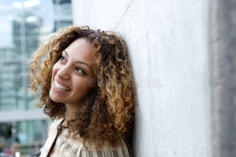 Close Up Portrait of a Friendly Young Woman Stock Photo - Image of lady ...