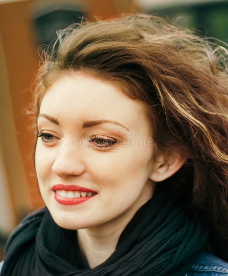 Close Up. Portrait of a Happy Young Woman Stock Image - Image of beauty ... Close Up. Portrait of a Happy Young Woman Stock Image - Image of beauty ...