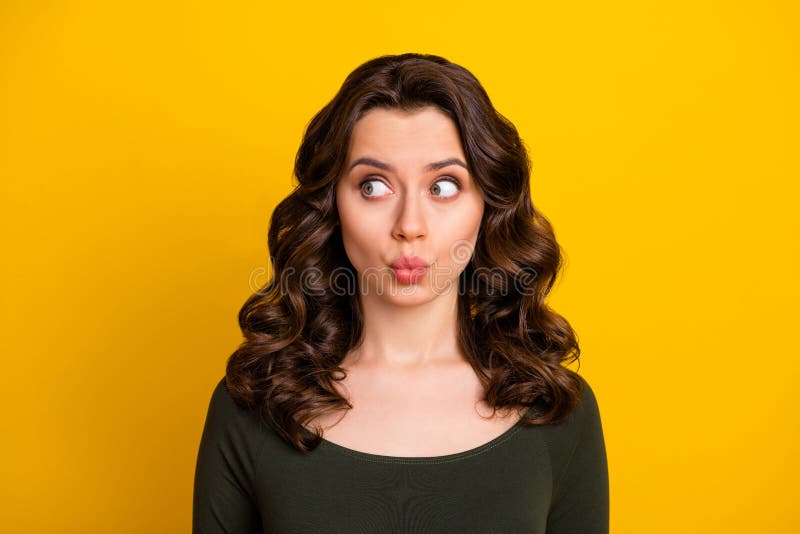 Close Up Portrait Of Her She Nice Attractive Funny Funky Positive