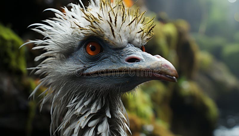 Close Up Portrait of a Large Hawk Staring at Camera Generated by AI ...