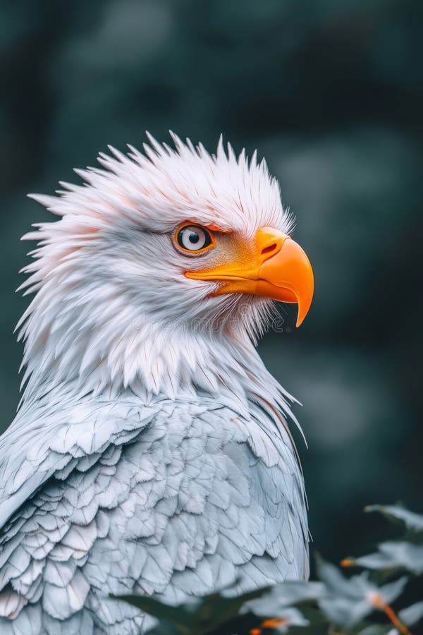 Close-up Portrait Majestic Bald Eagle with Intense Gaze, Sharp Beak ...