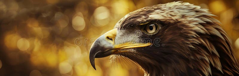 Close-Up Portrait of a Majestic Eagle with Sharp Eyes and Firm ...