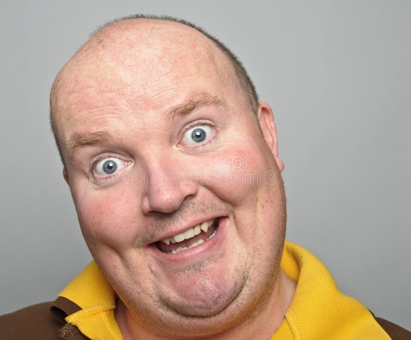 Close Up Portrait Capture of Overweight Male Stock Photo - Image of ...