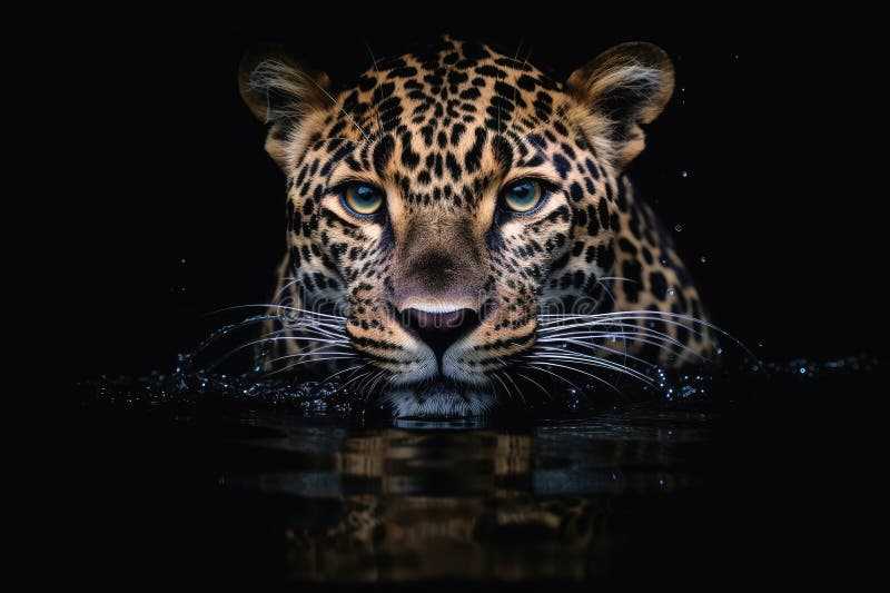 A Close Up Portrait of Mesmerizing Tiger Photography Created with Generative AI Technology Stock ...