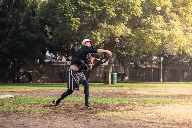 Close Up Portrait of a Pretty Baseball Pitcher Stock Photo - Image of ...