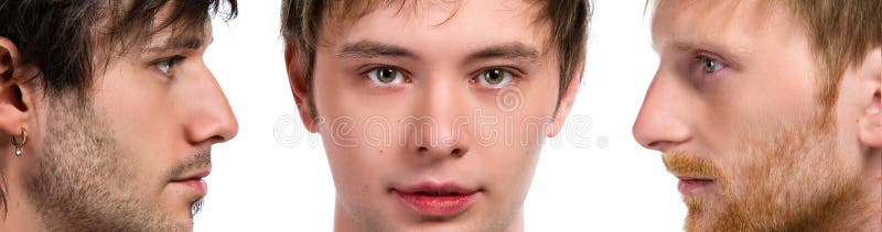 Three young handsome guys stock photo. Image of human - 18225122
