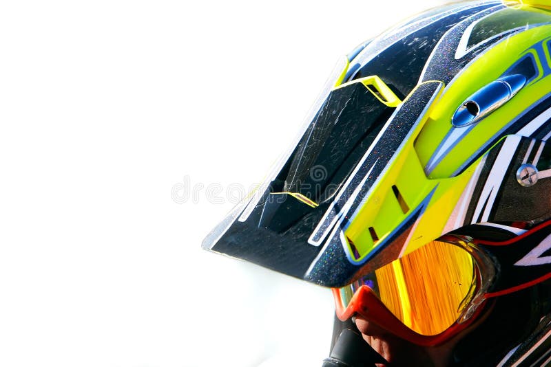Close Up Portrait of Racer in Helmet Stock Image - Image of person ...