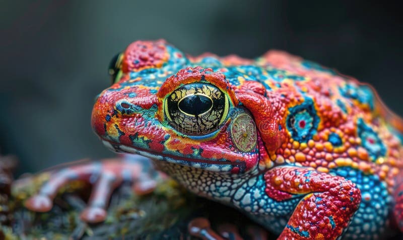 Close-up Portrait of a Rana Arvalis Stock Photo - Image of exotic, blue ...