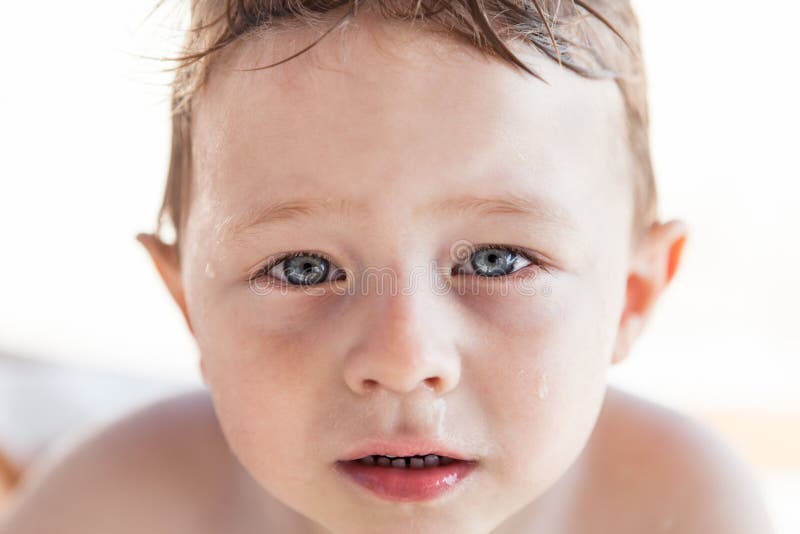 Worried Child stock image. Image of child, frowning, emotion - 17682133