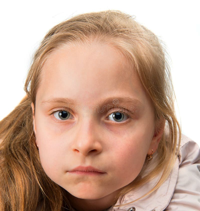 Pouting Child stock photo. Image of black, angry, child - 583078