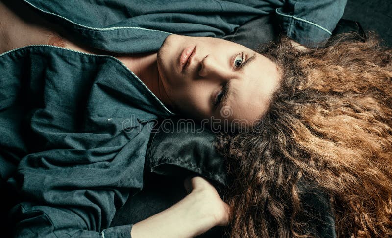 Close Up Portrait Of Severe Hot Guy With Stylish Hairdo Attractive