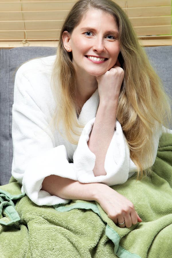 Smiling mid aged female stock image. Image of indoor - 29767393