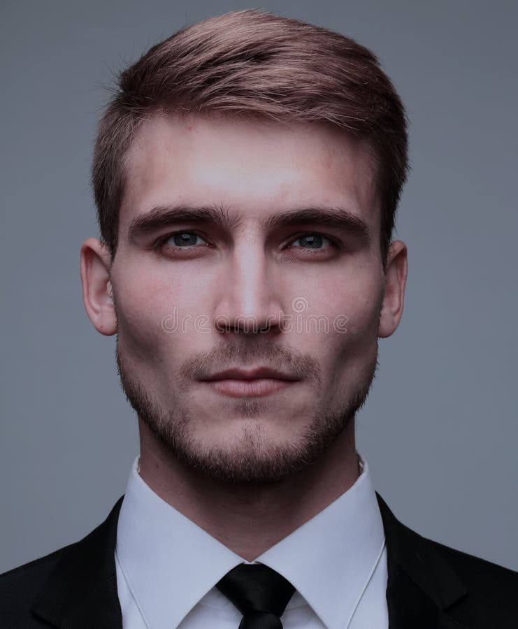Close-up Portrait of a Successful Handsome Business Man Stock Image ... Close-up Portrait of a Successful Handsome Business Man Stock Image ...