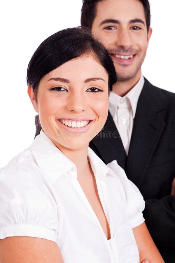 Close Up Portrait of a Young Business People Stock Photo - Image of ...