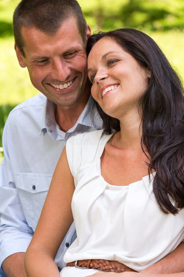 Close Up Portrait of Young Happy Couple Stock Photo - Image of romantic ...