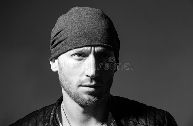 Close Up Portrait of Young Man. Handsome Guy Face. Stock Photo - Image ...
