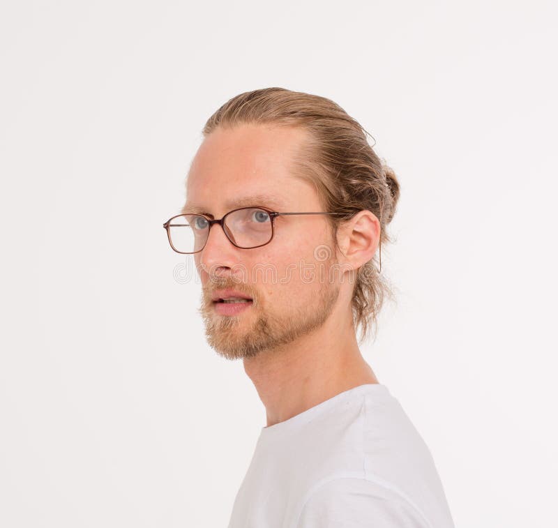 Close Up Portrait of Young Man on White Background. Stock Photo - Image ... Close Up Portrait of Young Man on White Background. Stock Photo - Image ...
