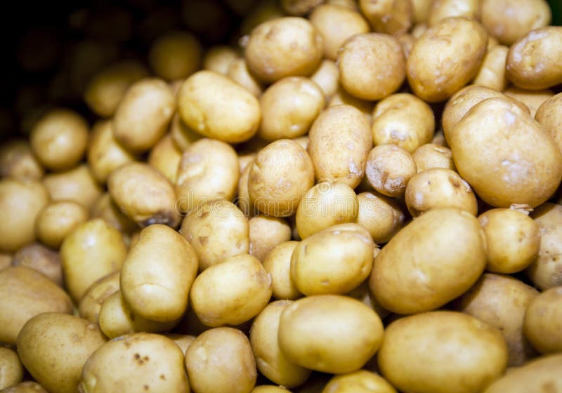 Close-up of Potatoes in Supermarket Stock Photo - Image of lifestyle ...